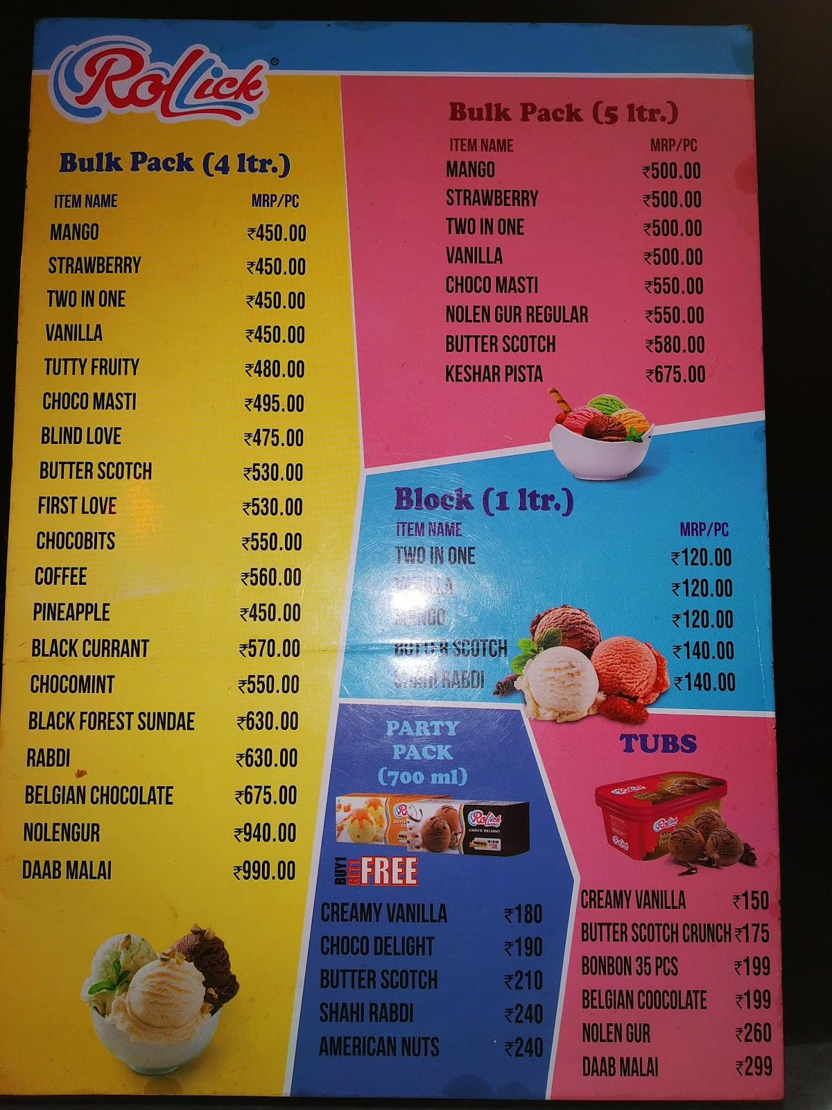 Menu at Titli Restaurant, Math Chandipur
