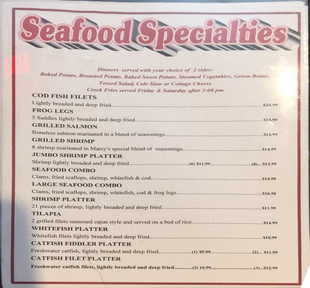 Menu at Marcy's Restaurant & Catering, Leopold