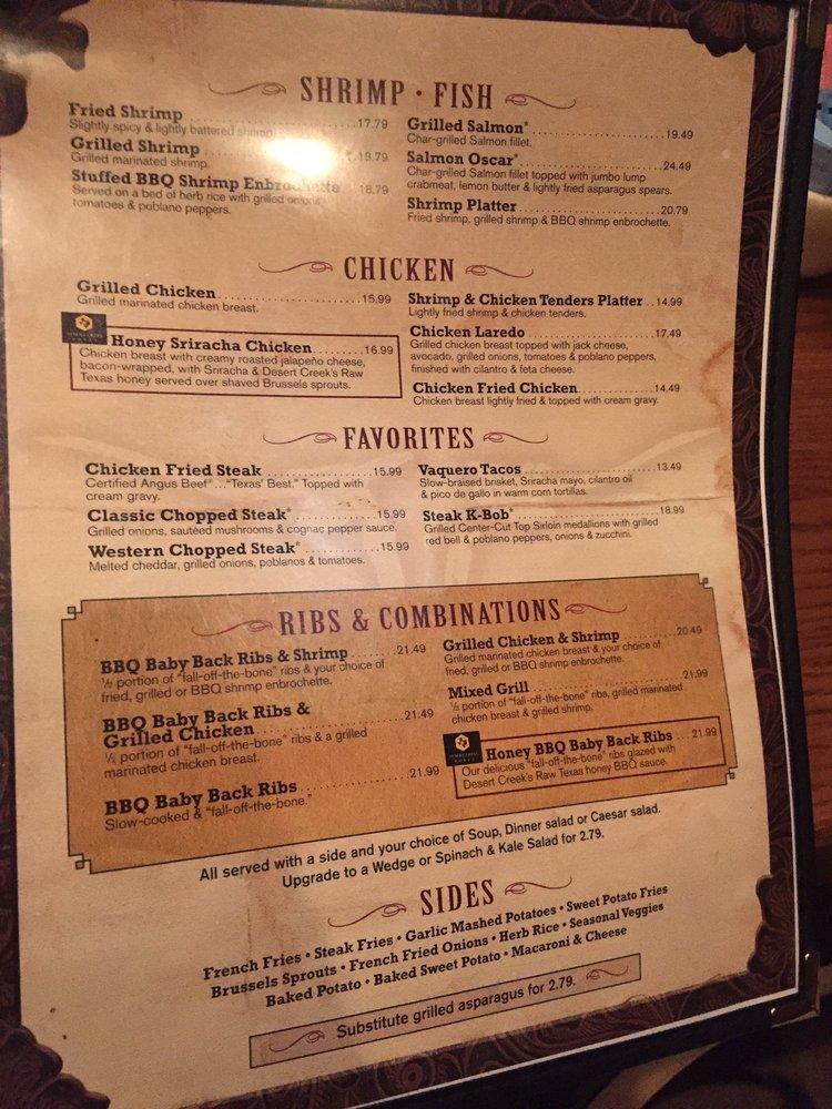 Menu at Saltgrass Steak House steakhouse, Lafayette