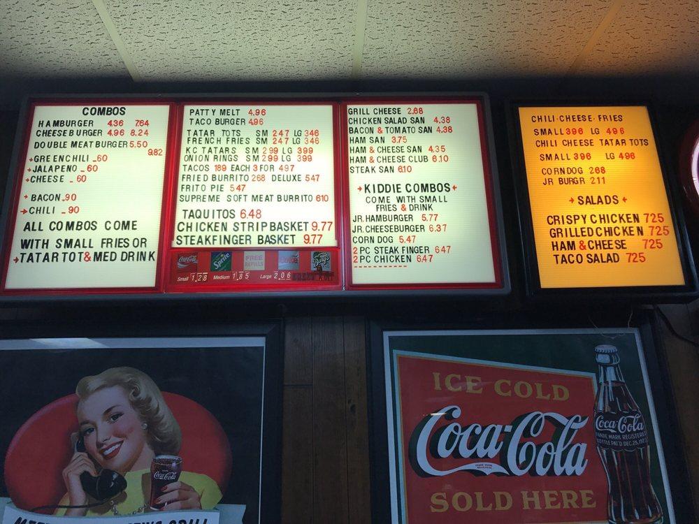 Menu at Casey's Restaurant, Hobbs