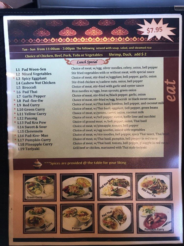 Menu at Elephant Cafe, Lake Forest