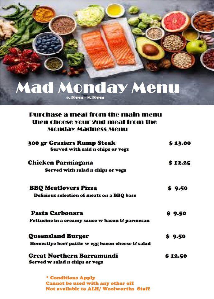 Menu at Royal Hotel pub & bar, Gatton