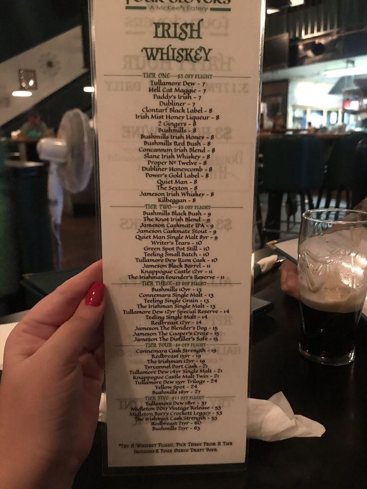 Menu at Four Clovers Restaurant, Lake Havasu City
