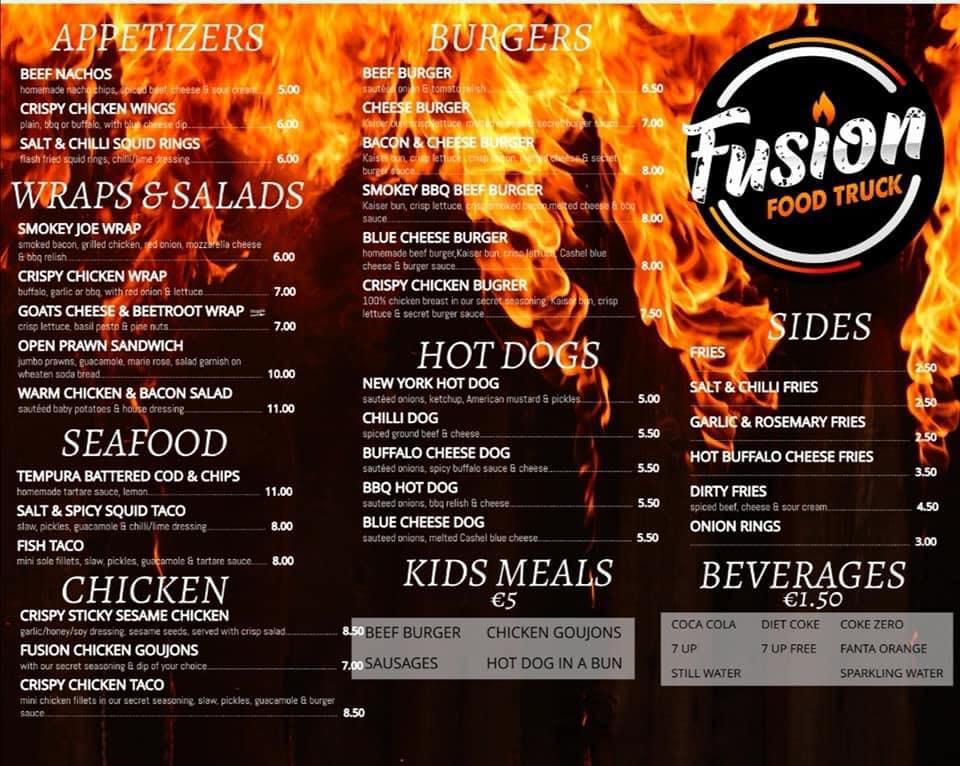 Menu at John Joe's Bar, Kilcar