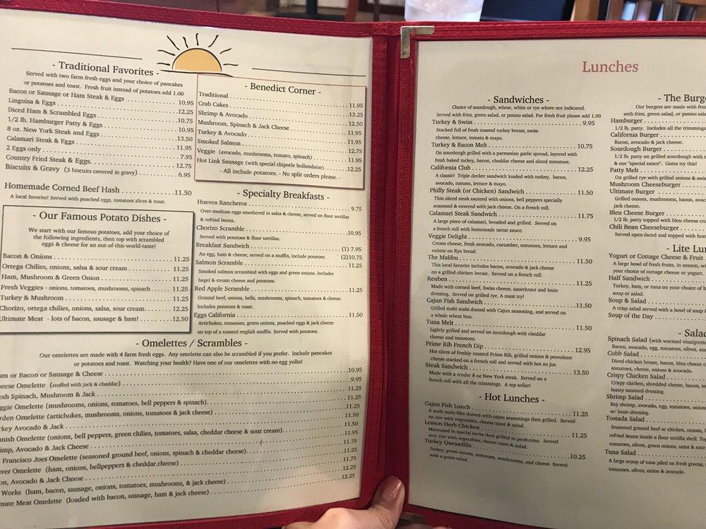 Menu at Red Apple Cafe, Fresno