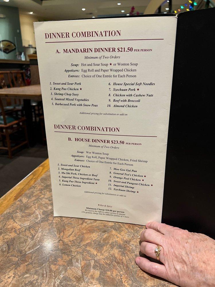 Menu at Grand Panda restaurant, Santa Clarita, Seco Canyon Rd #109