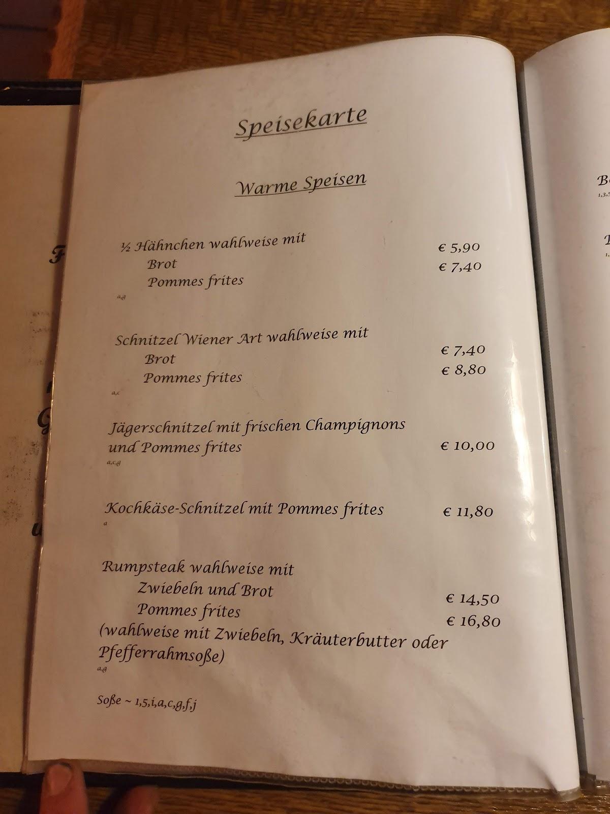 Speisekarte von Zur Krone restaurant, Haibach, Würzburger Str. 233
