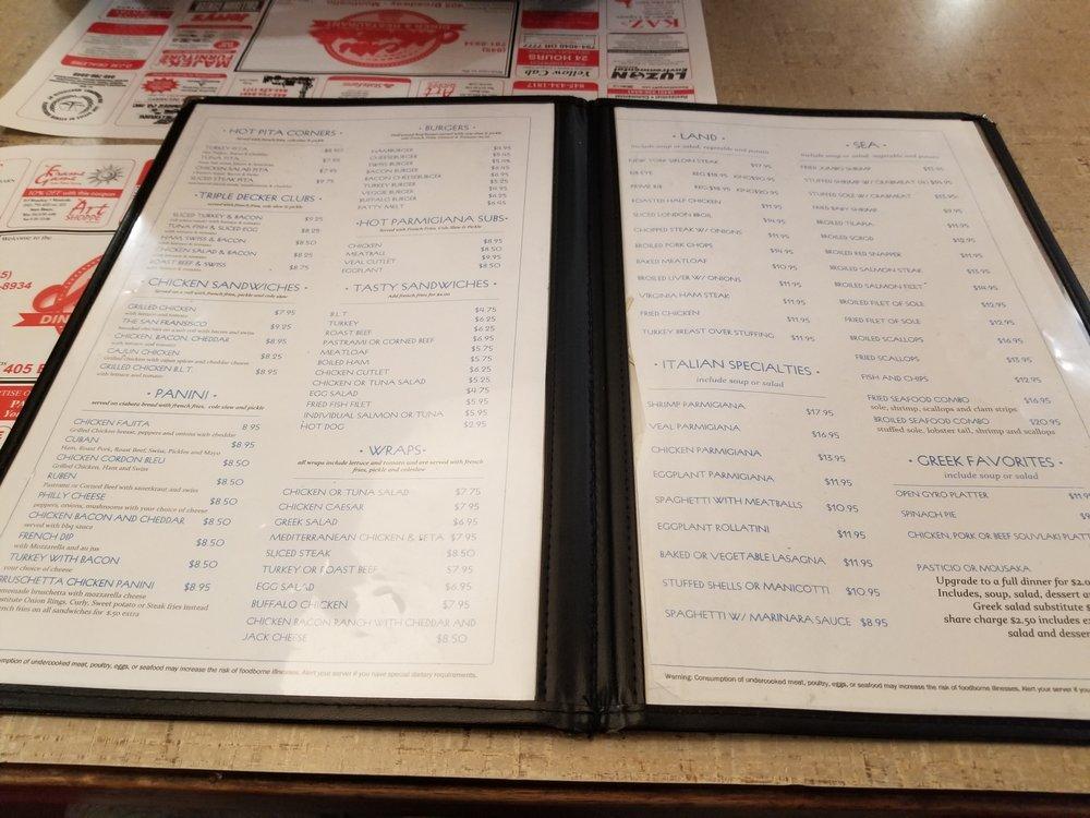 Menu at Miss Monticello Diner restaurant, Monticello, 405 Broadway #1