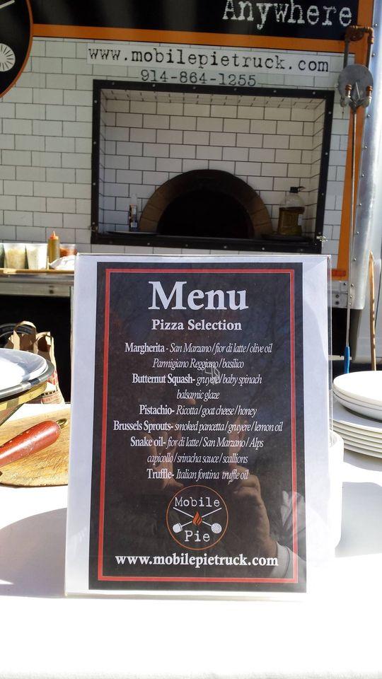 Menu at Mobile Pie Truck pizzeria, Mount Kisco