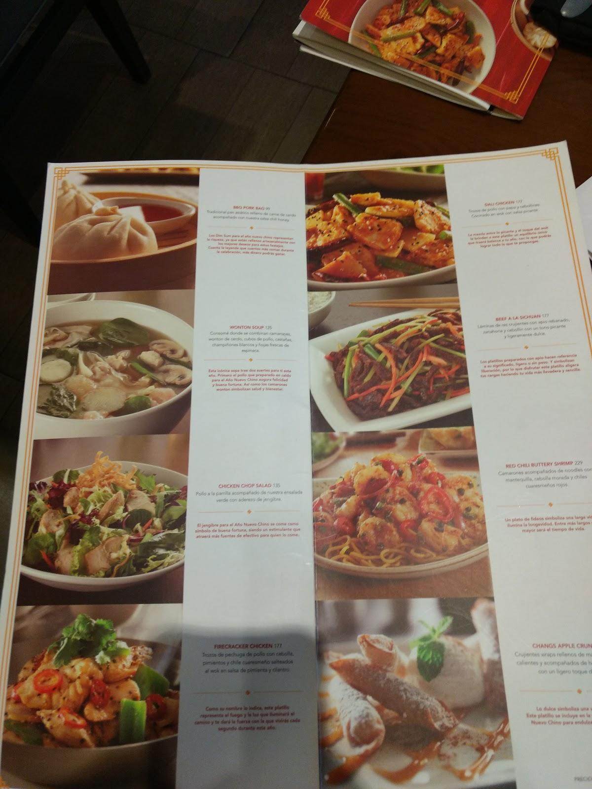 Menu at P.F. Chang's Parque Lindavista restaurant, Mexico City, Calle ...