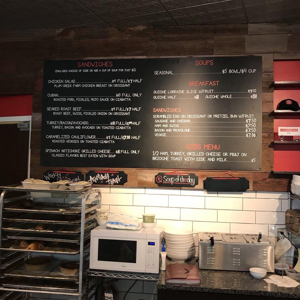 Menu at Le Quartier Bakery & Café - Meridian Park, Lincoln