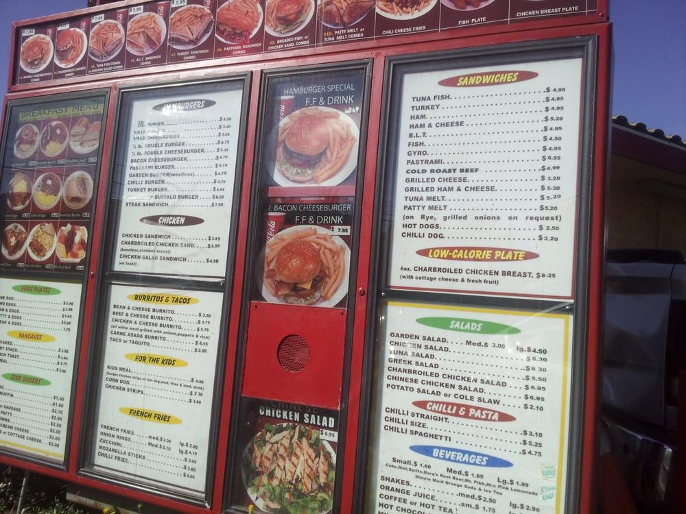 Menu at Y' Not Burgers restaurant, Torrance