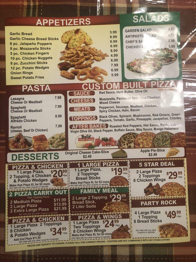 Menu at 5 Star Pizza Visalia pizzeria, Visalia