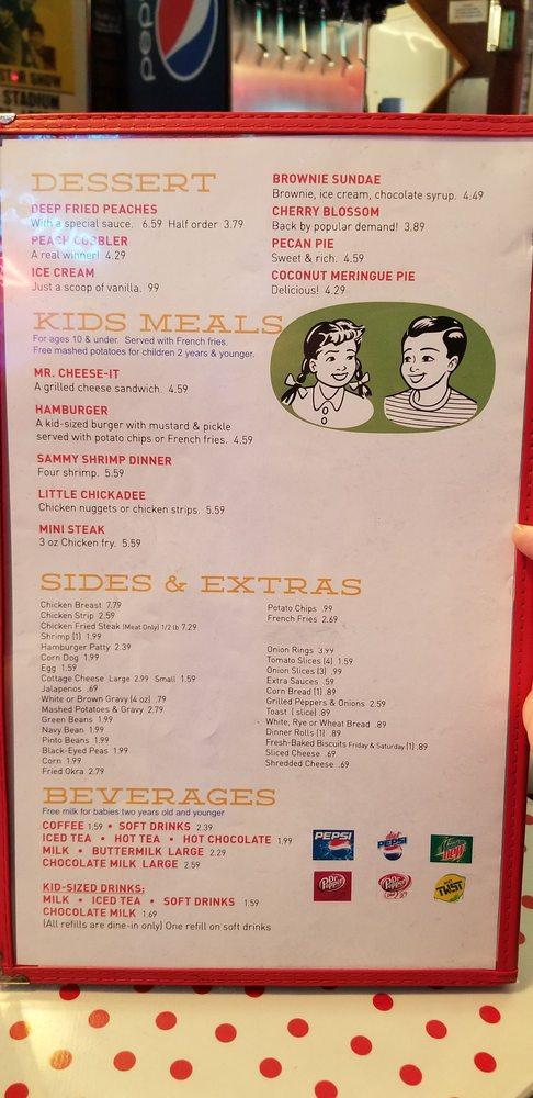 Menu at Ann's Chicken Fry House & Gift Shop restaurant, Oklahoma City
