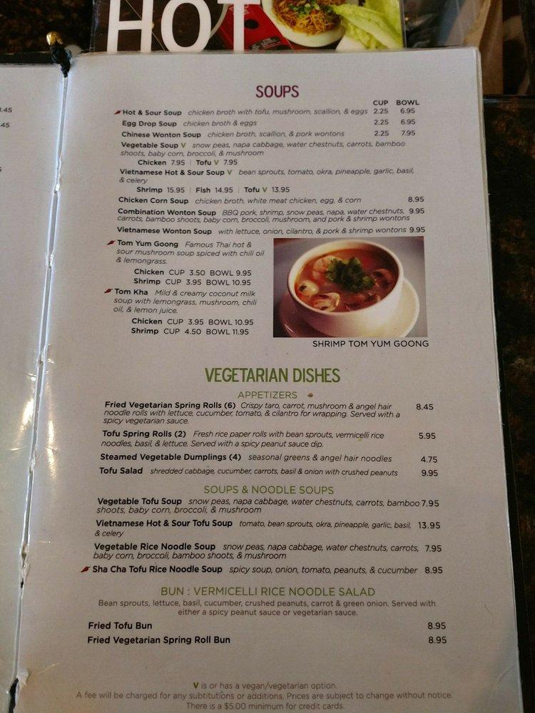 Menu at Hop Tung Vietnamese Chinese Restaurant, McAllen