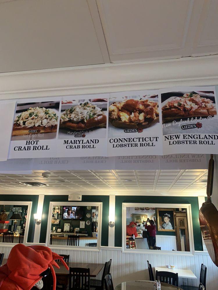 Menu at Lizzie's Cafe & Bistro 142nd St., Ocean City
