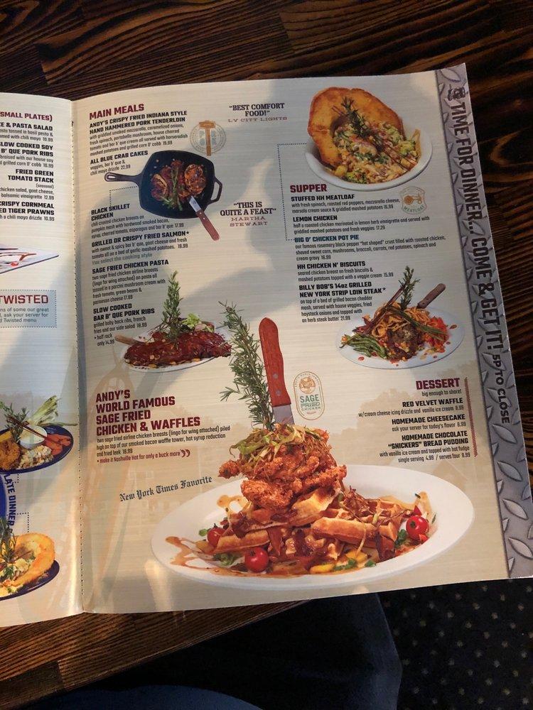 Menu at Hash House A Go Go St. George Utah pub & bar, St. George