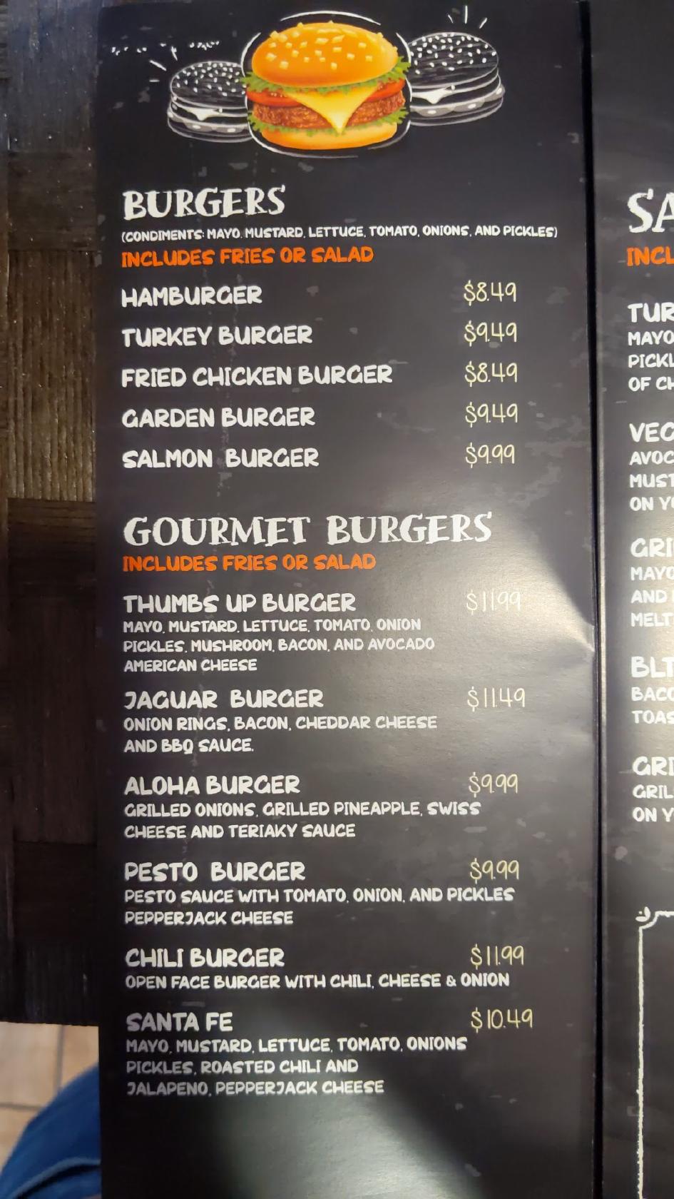 Menu at Paradise Burger And Kitchen pub & bar, Windsor