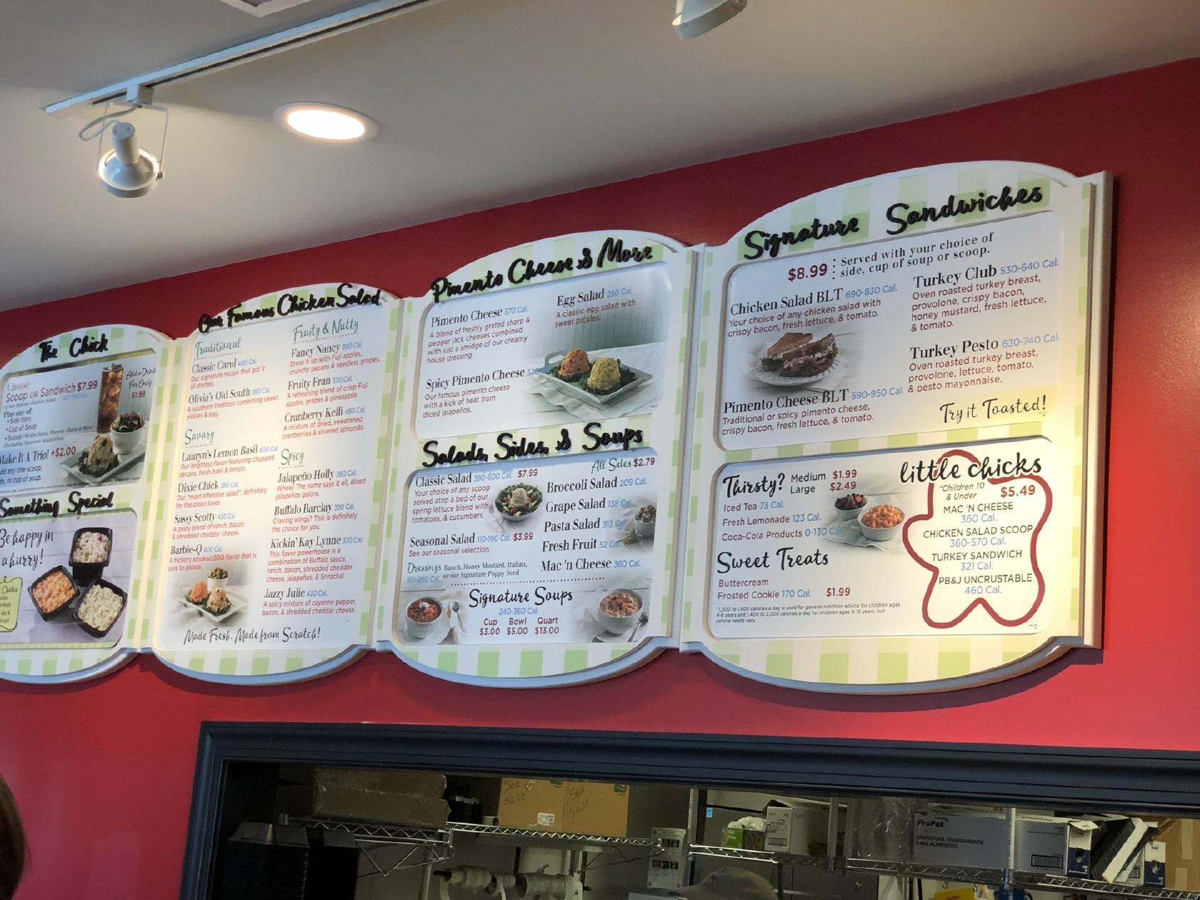 Menu at Chicken Salad Chick restaurant, Albany, Dawson Rd Suites 1 & 2