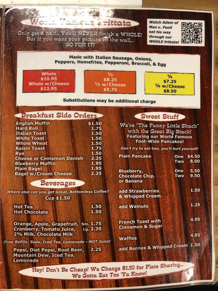 Menu at Mother's Cupboard restaurant, Syracuse
