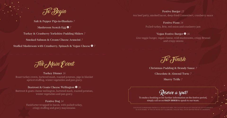 Menu at Remarkable Hare pub & bar, Matlock