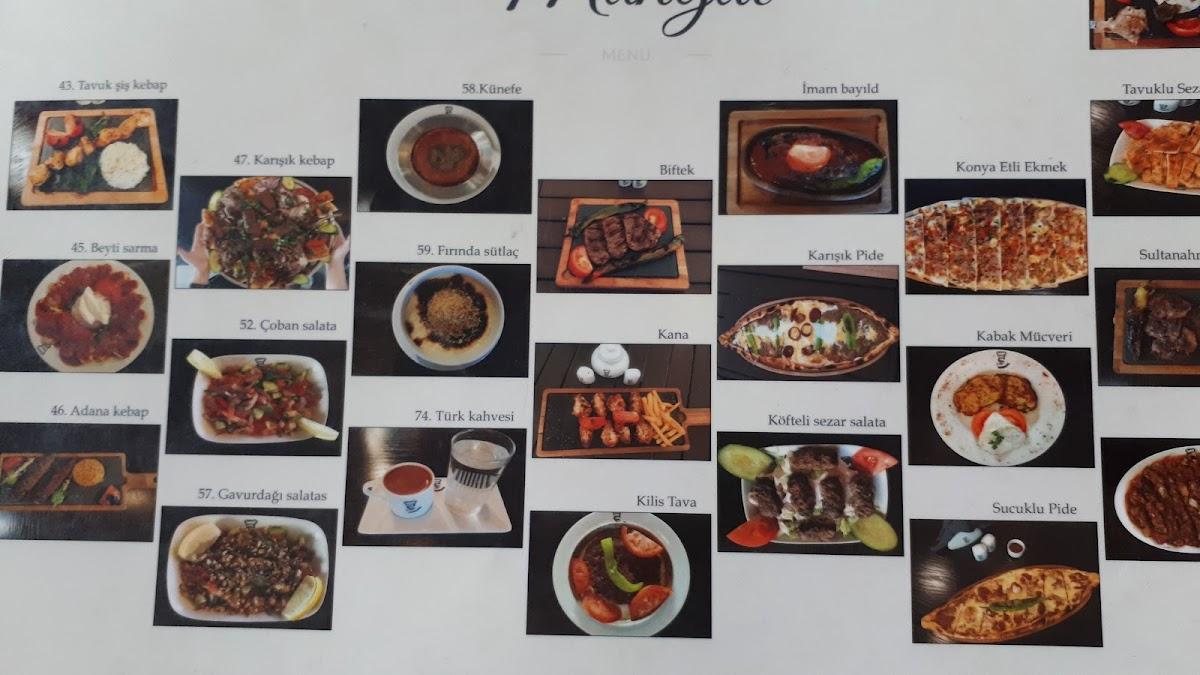 Menu at Mangal restaurant, Łódź