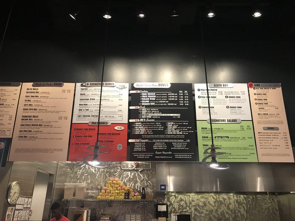 Menu at Tokyo Joe's - Waterside restaurant, Fort Worth, Convair Dr #501