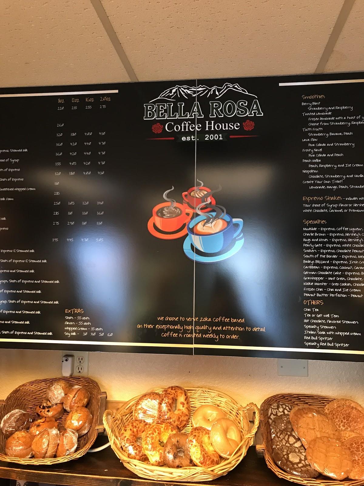 Menu at Bella Rosa Coffee House, Port Angeles
