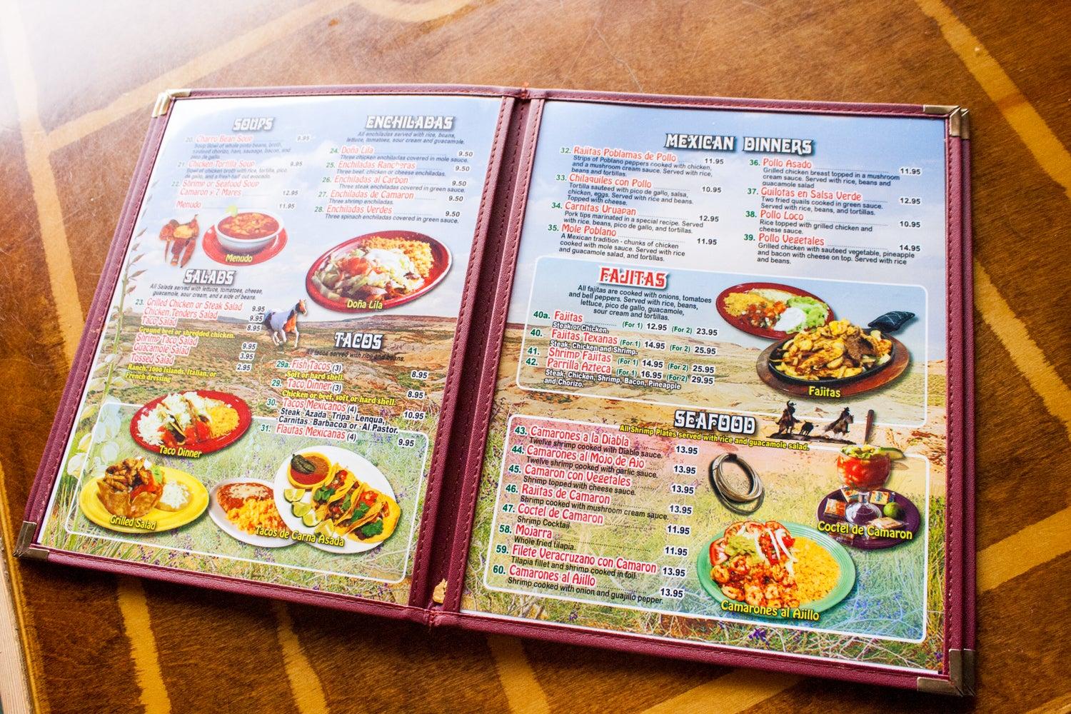 Menu at El Rodeo Mexican Restaurant - Robertsdale, Robertsdale