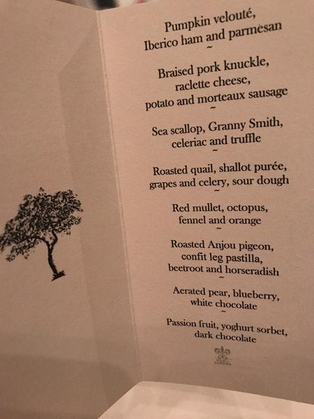 Menu at Midsummer House pub & bar, Cambridge, Midsummer Common