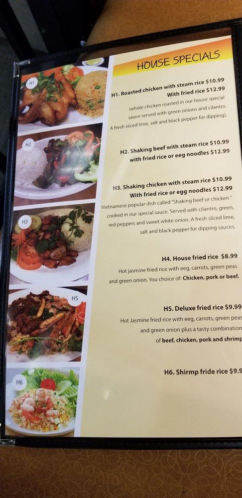 Menu at Pho Now restaurant, Houston, 536 E Tidwell Rd