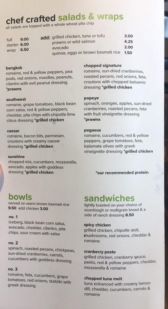Menu at The Chopped Leaf restaurant, Langley Township, 88 Avenue C108
