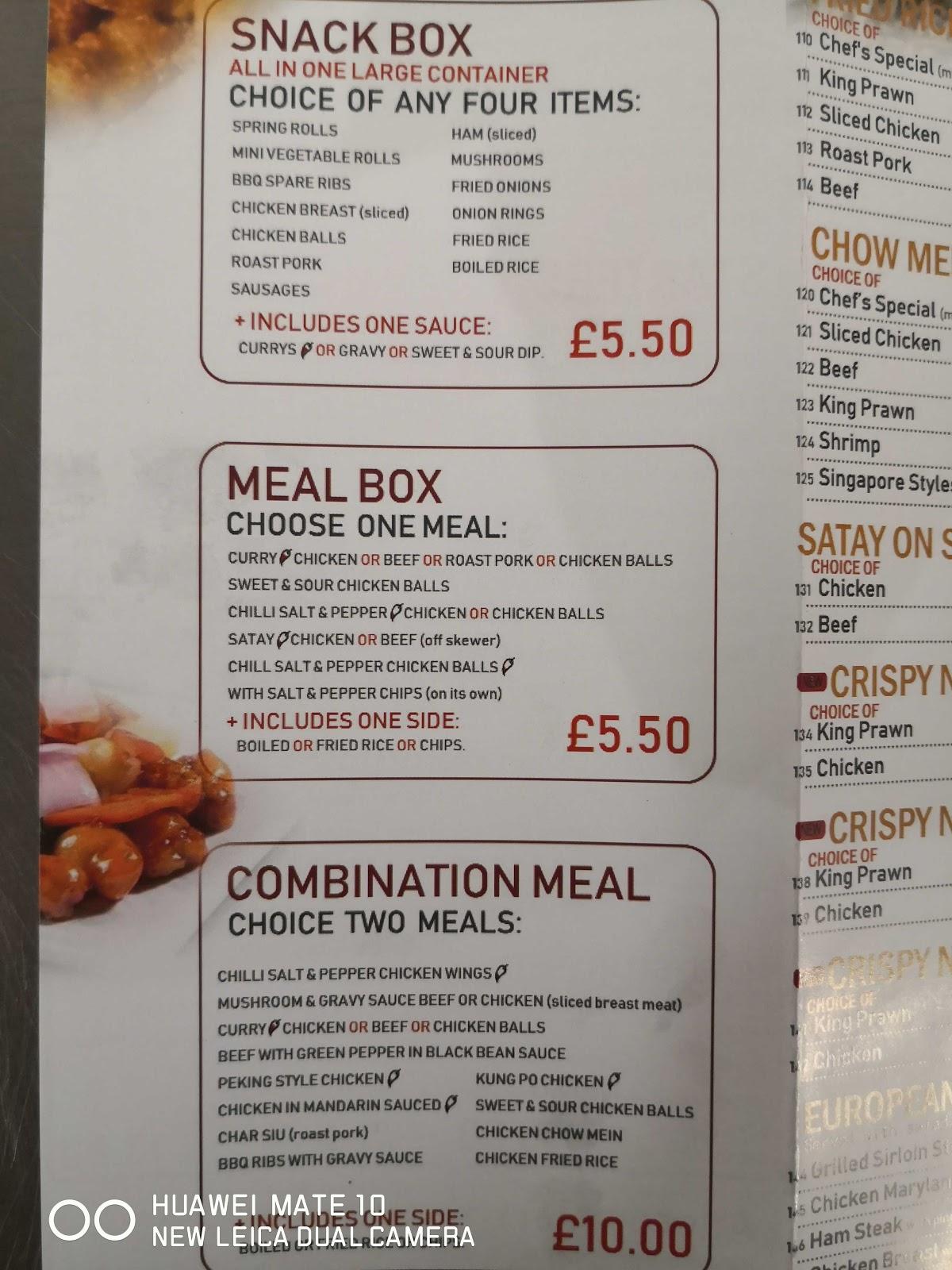 Menu at CKC Chinese Takeaway Knightswood, Glasgow