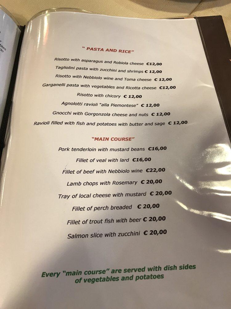 Menu at Glicine al Lago pub & bar, Arona