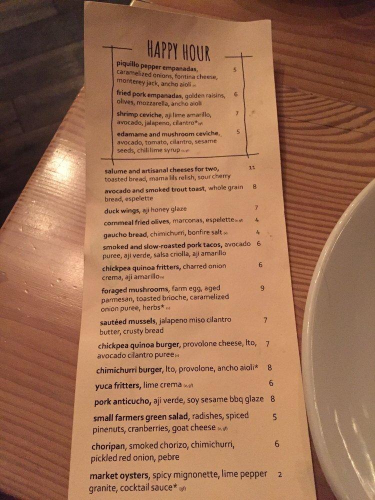 Menu at Lechon pub & bar, Portland