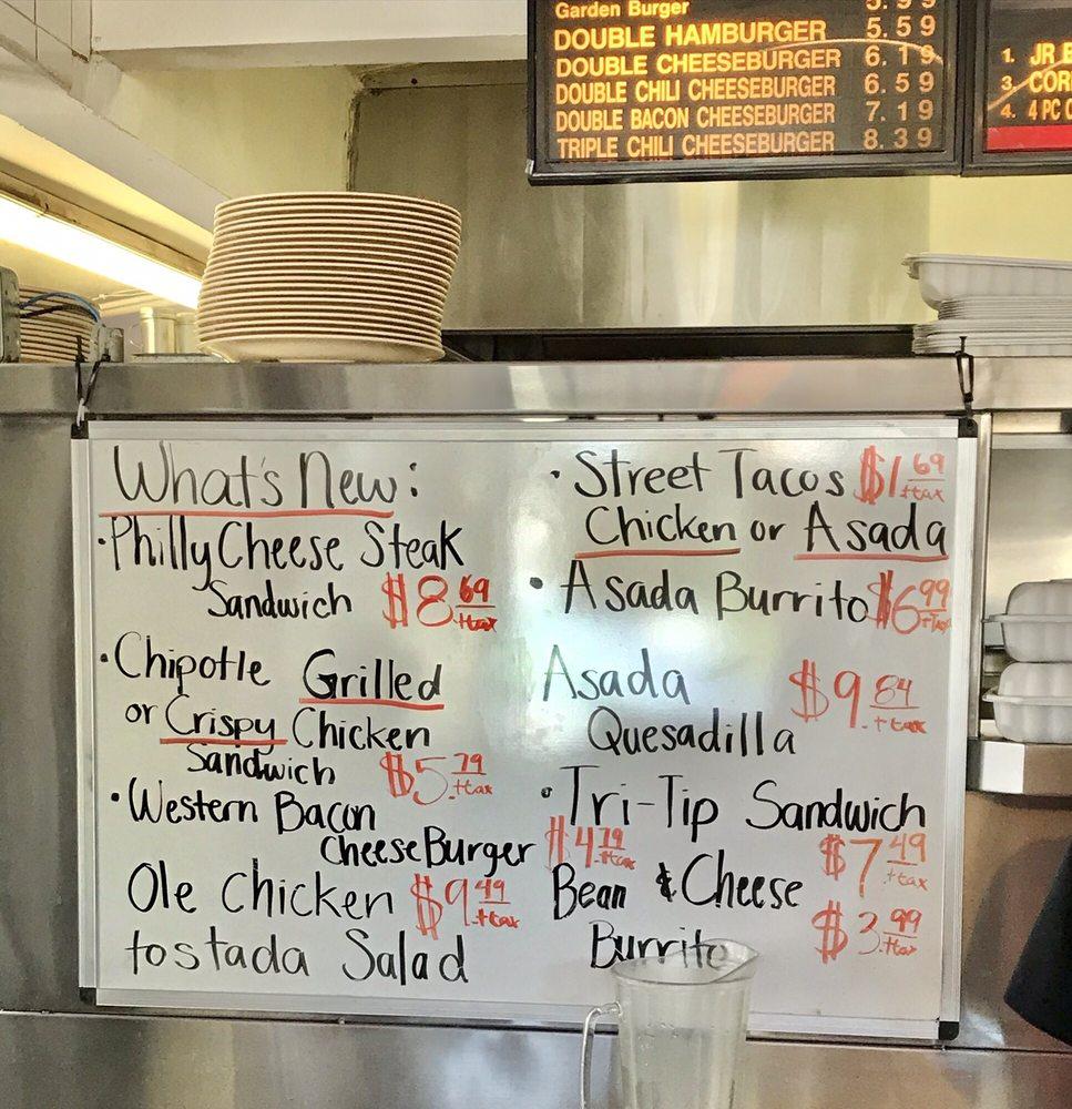 Menu at Tomboy's Famous Chiliburgers restaurant, Manhattan Beach