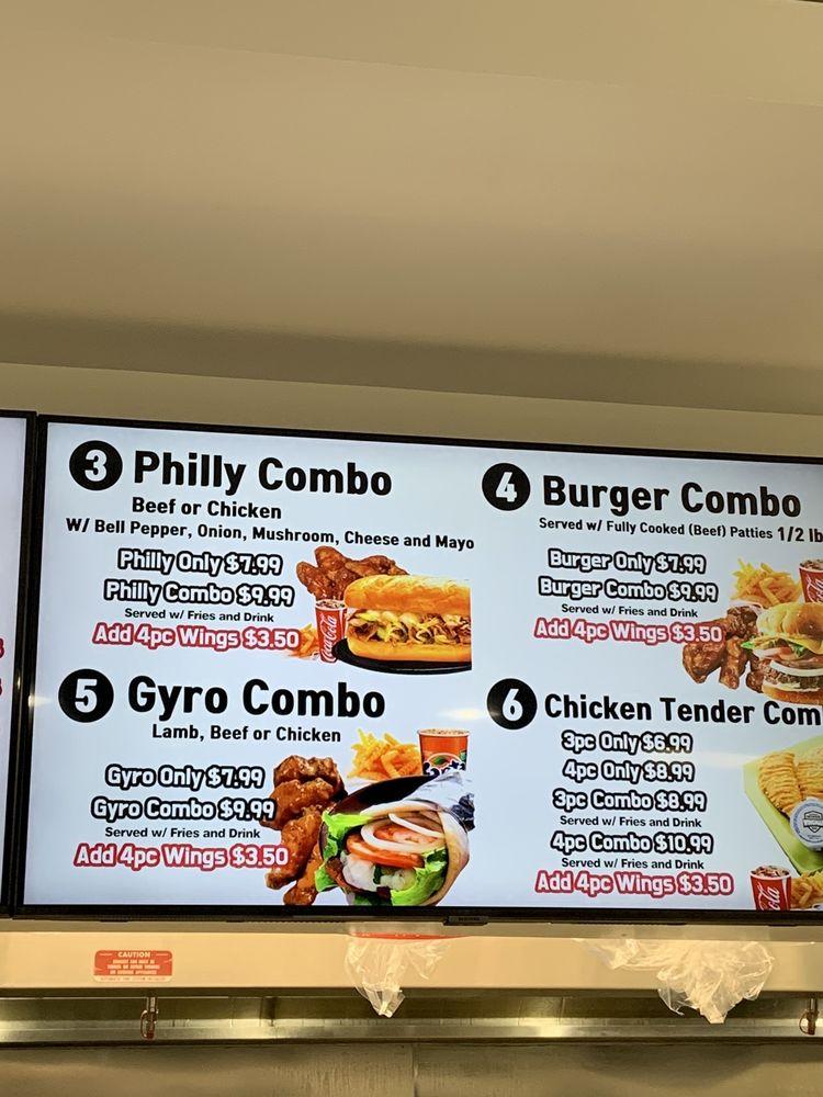 Menu at Wingman restaurant, Chicago