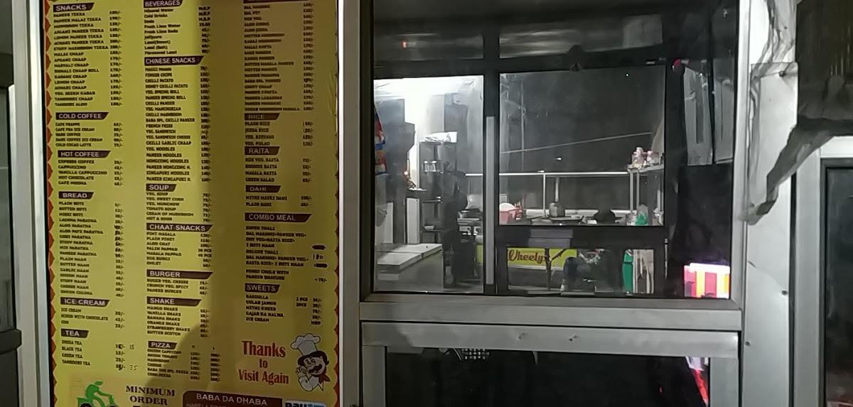 Menu at BABA DA DHABA, Sonipat, Sonipat - Narela Rd