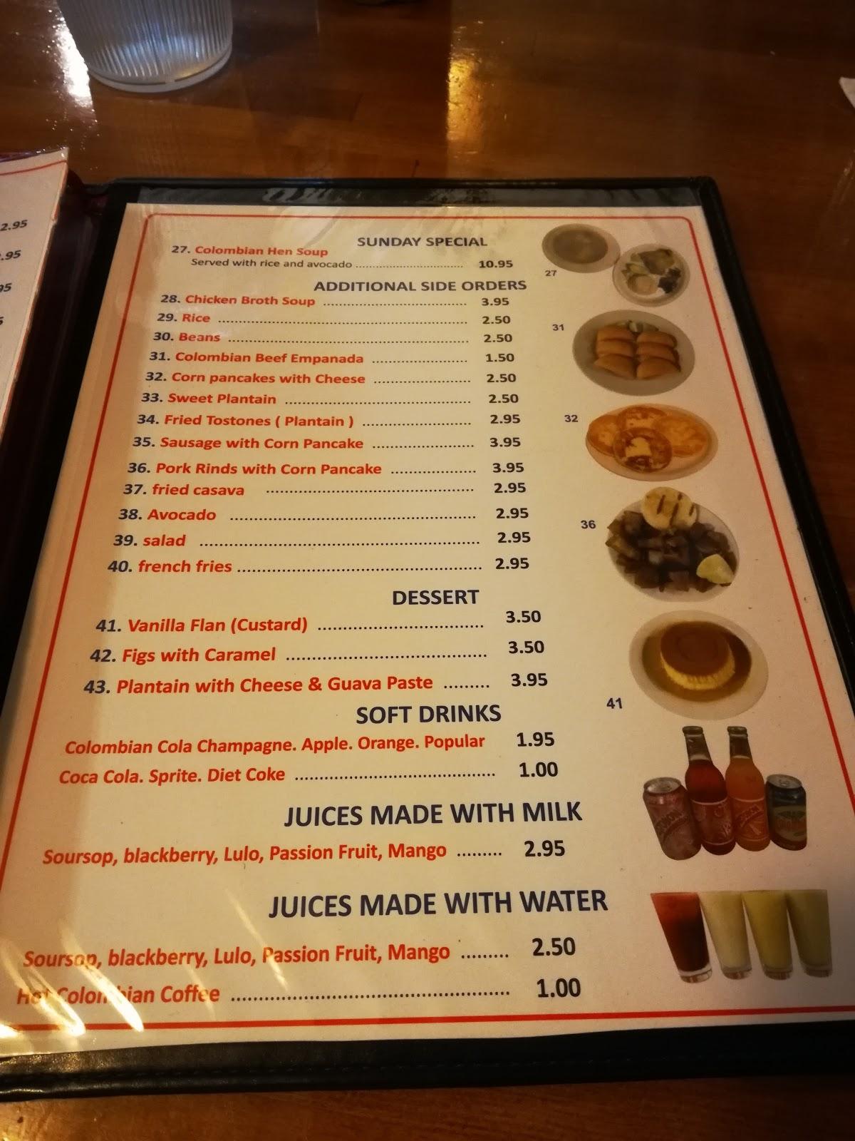 Menu at Brasa Roja Pulaski steakhouse, Chicago, N Pulaski Rd