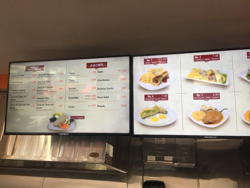 Menu at California Tamales House restaurant, Los Angeles, Nordhoff St
