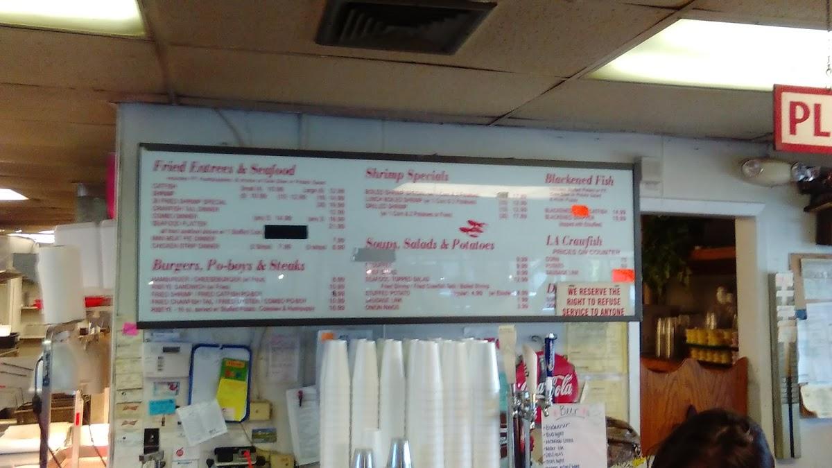 Menu at Crawfish Hole restaurant, Natchitoches, 119 South Dr