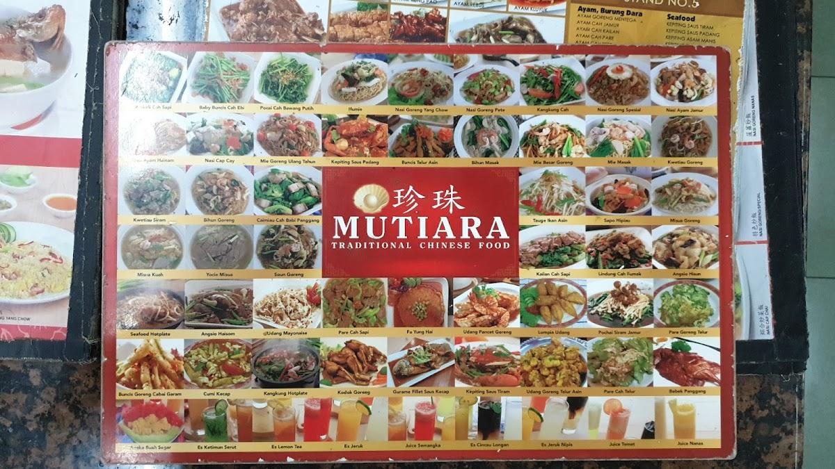 Menu at Mutiara restaurant, West Jakarta, Chandra Building