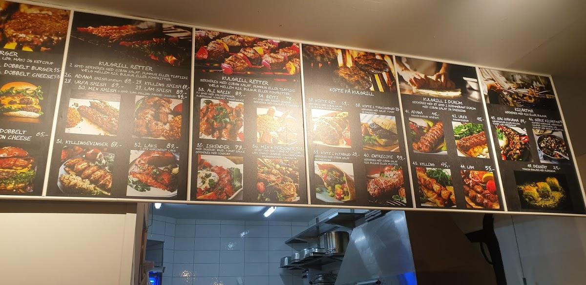 Carta de Barbeque House, Copenhague