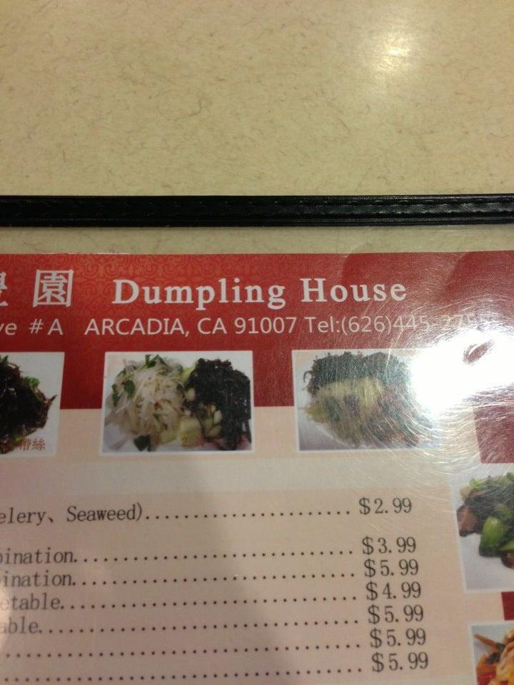 Menu at Dumpling House restaurant, Arcadia, 921 S Baldwin Ave