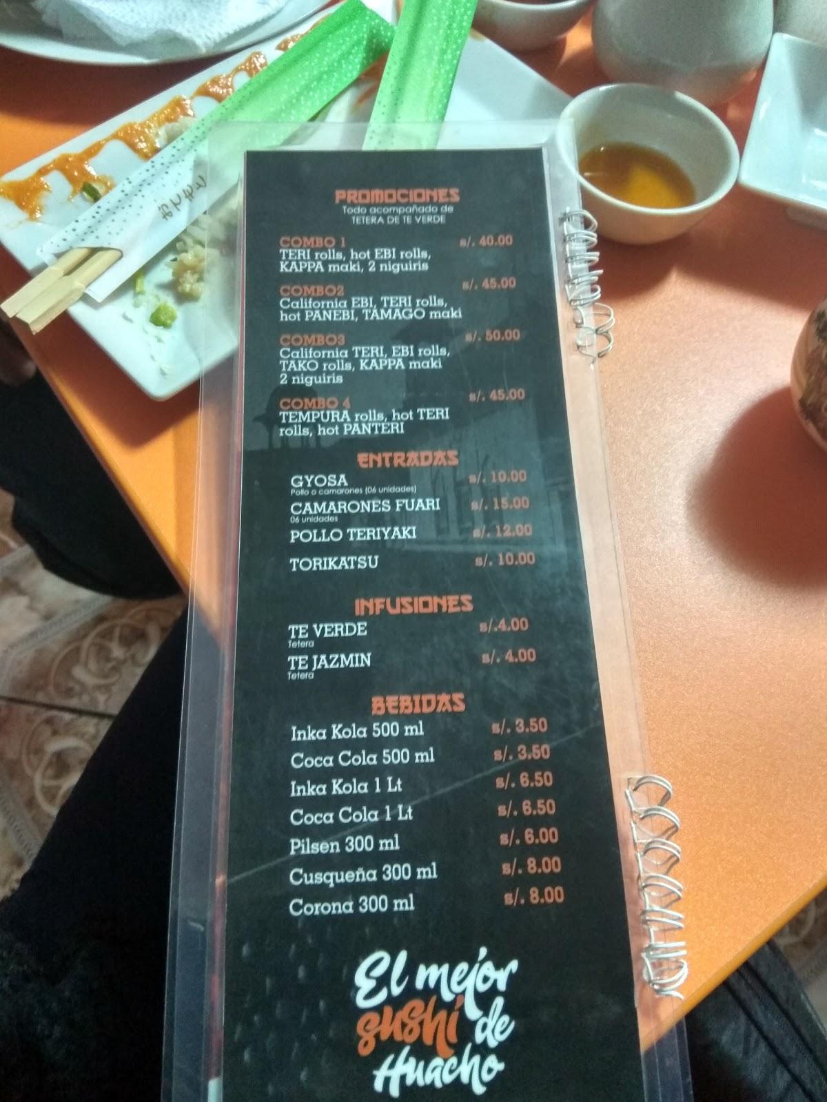 Menu at SUSHI POINT restaurant, Huacho