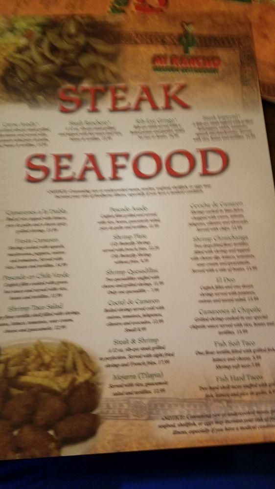 Menu at Mi Pueblo Mexican Restaurant, Aiken, Richland Ave W