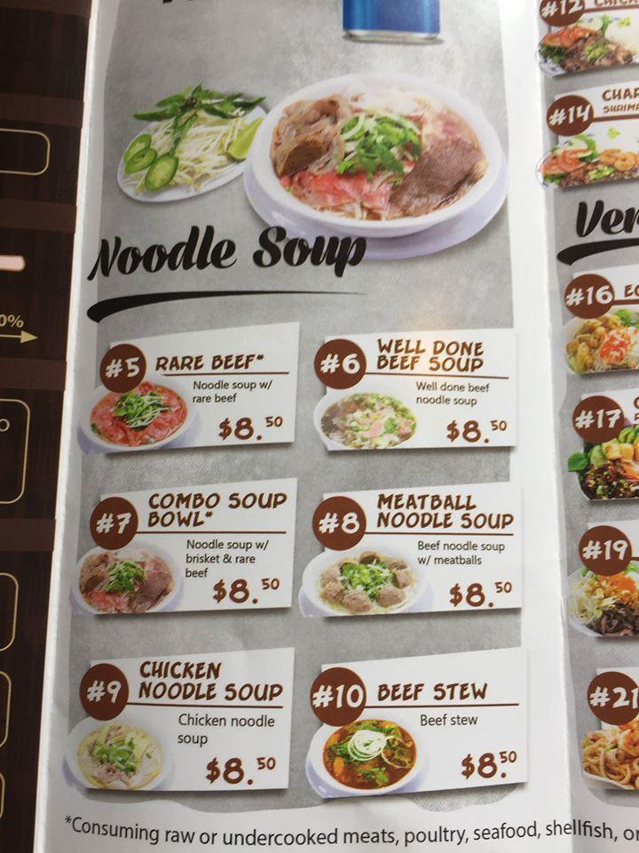 Menu at Mobogo Asian Cuisine restaurant, Hermitage