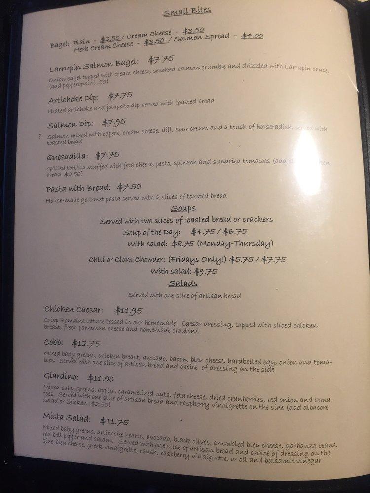 Menu at Enoteca pub & bar, Crescent City, 960 3rd St