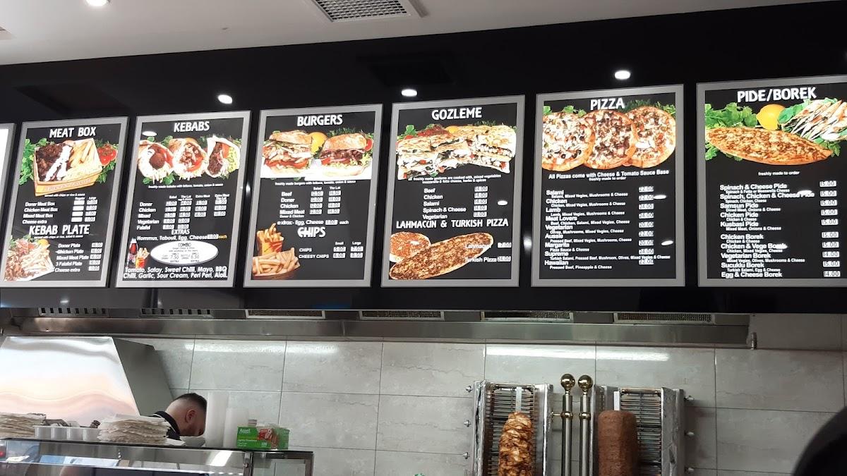 Menu at Musa's Char Grill restaurant, Bentley