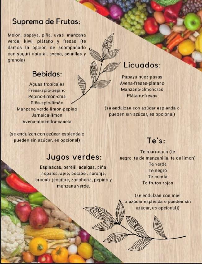 Menu at Natural-Fit restaurant, San Pedro Tapanatepec